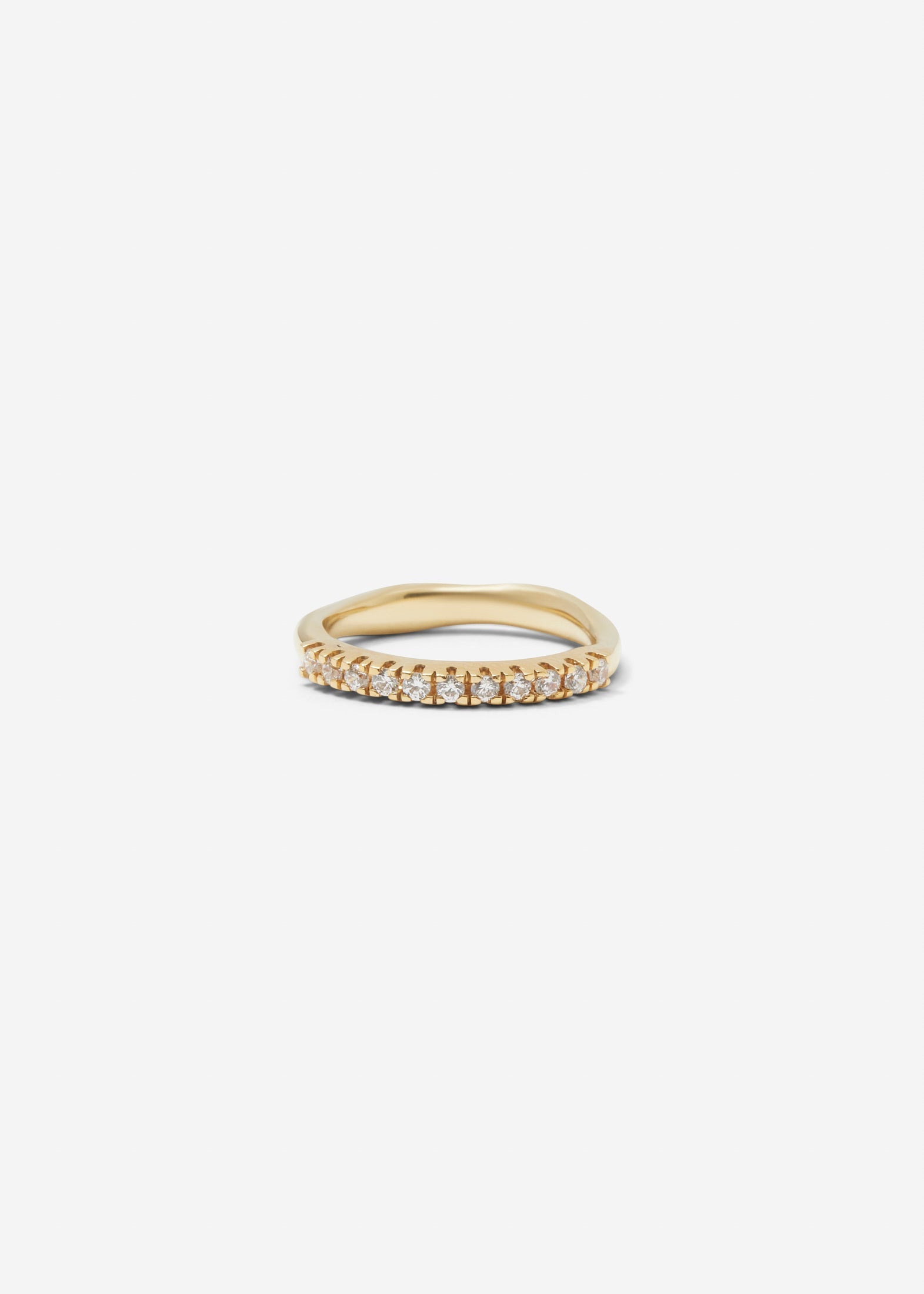 Molded French V-set 1/3 Eternity Band – Cornelia Webb